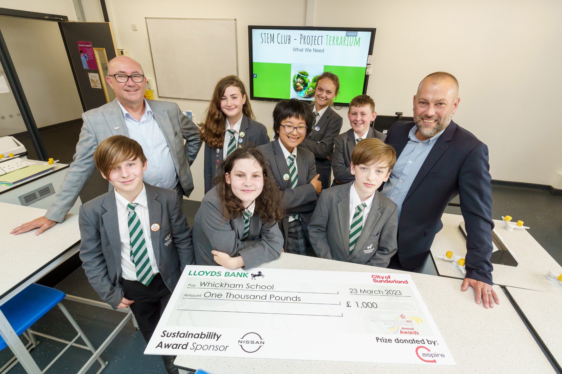 Whickham School STEM club receives donation from NEAA 2023 awards ...