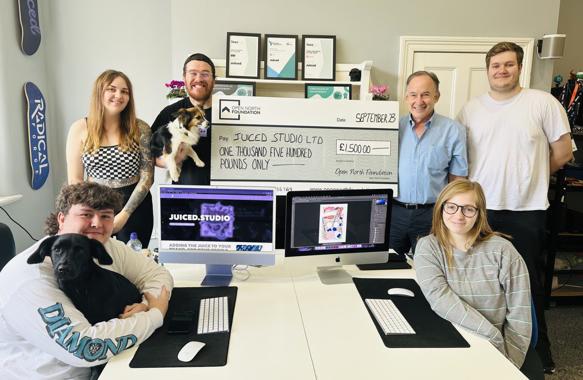 Business recovery grant of £1,500 is a real sweetener for Middlesbrough creative agency Juiced ...