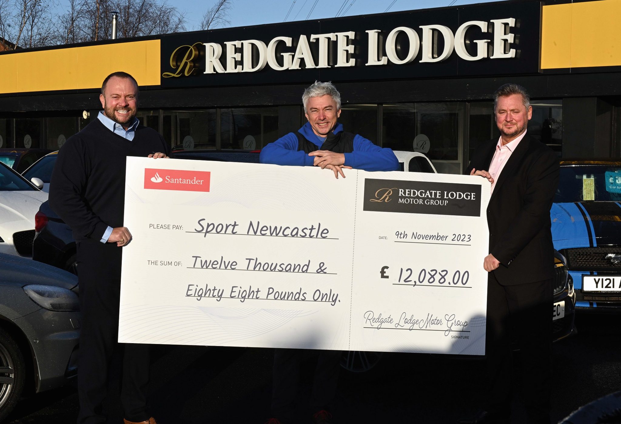 Redgate Lodge Motor Group swings into action to raise over £12,000 to ...